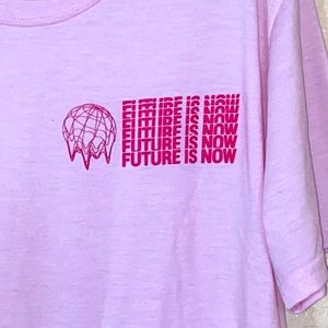 RGSTR | Shirts | Rgstr Mens L Graphic Baby Pink Tshirt With Neon Pink ...